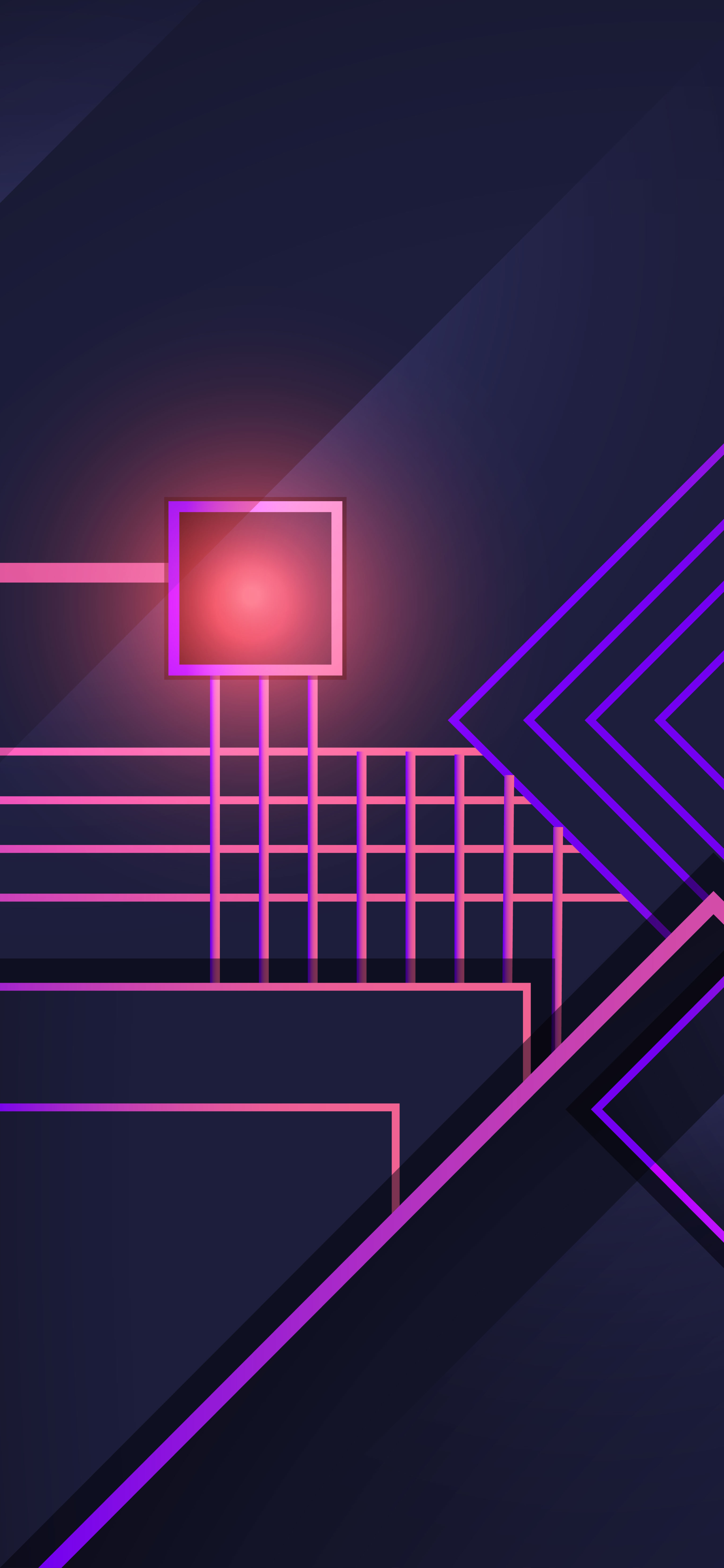 2160x4680 Resolution 10K Glowing Abstract Shapes Art 2160x4680 ...