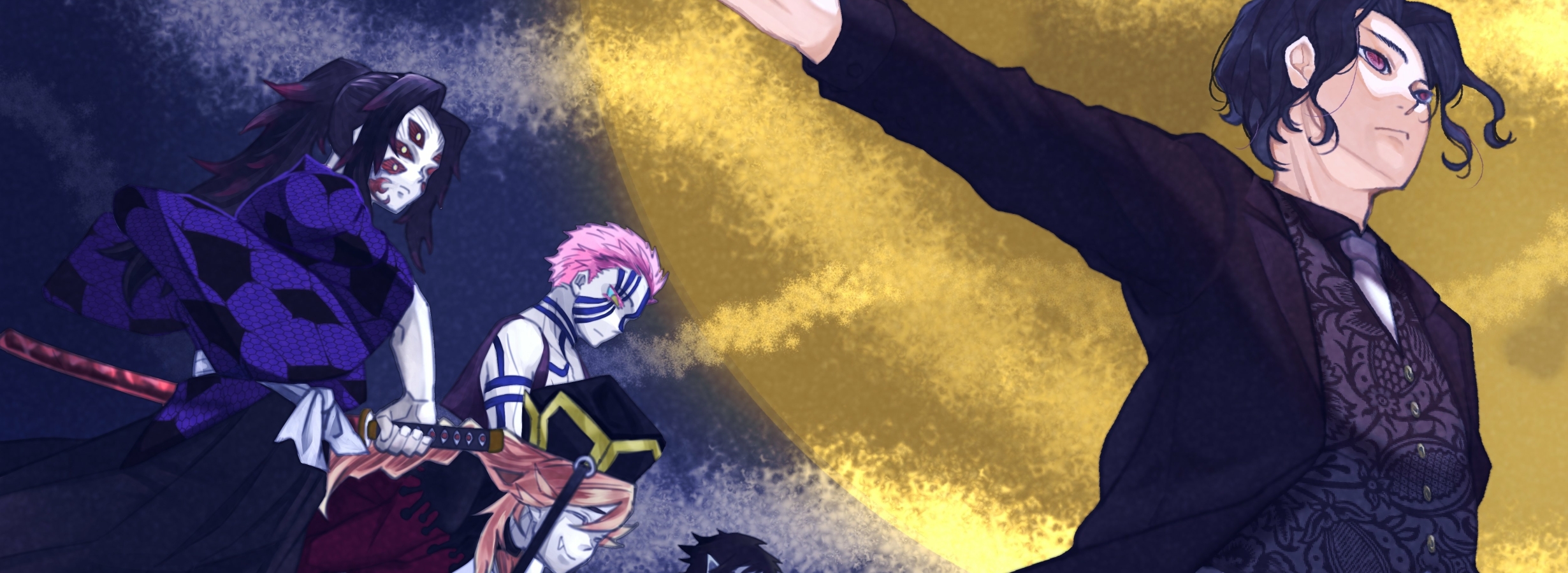 2460x900 Resolution 2022 Demon Slayer: Kimetsu No Yaiba 4k 2460x900 ...