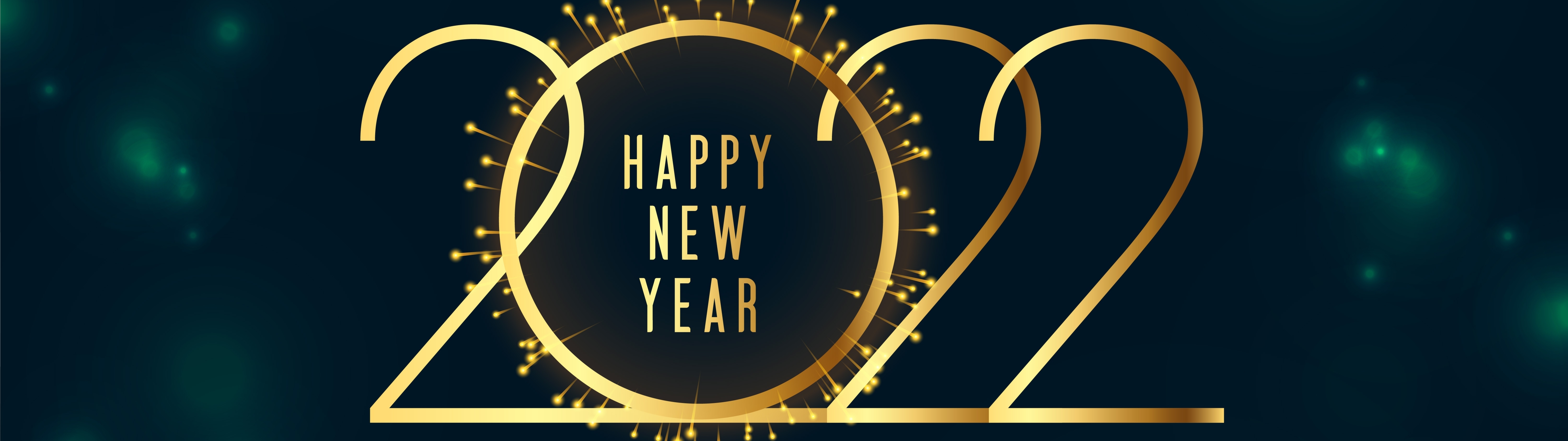 7680x2160 2022 New Year 4K 7680x2160 Resolution Wallpaper, HD Holidays ...
