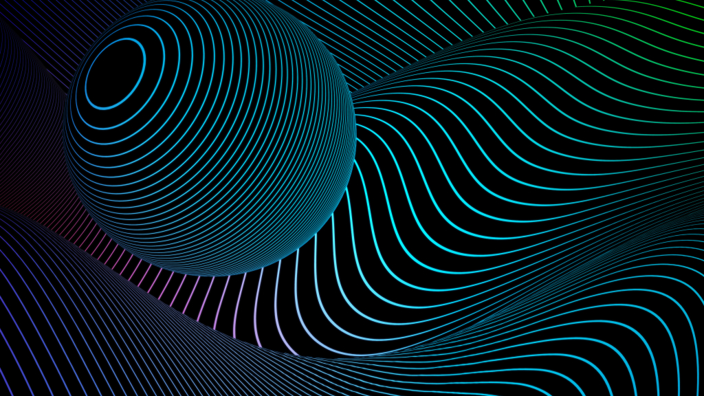 1024x576 Resolution 3 Dimensional Sphere 4K 1024x576 Resolution ...