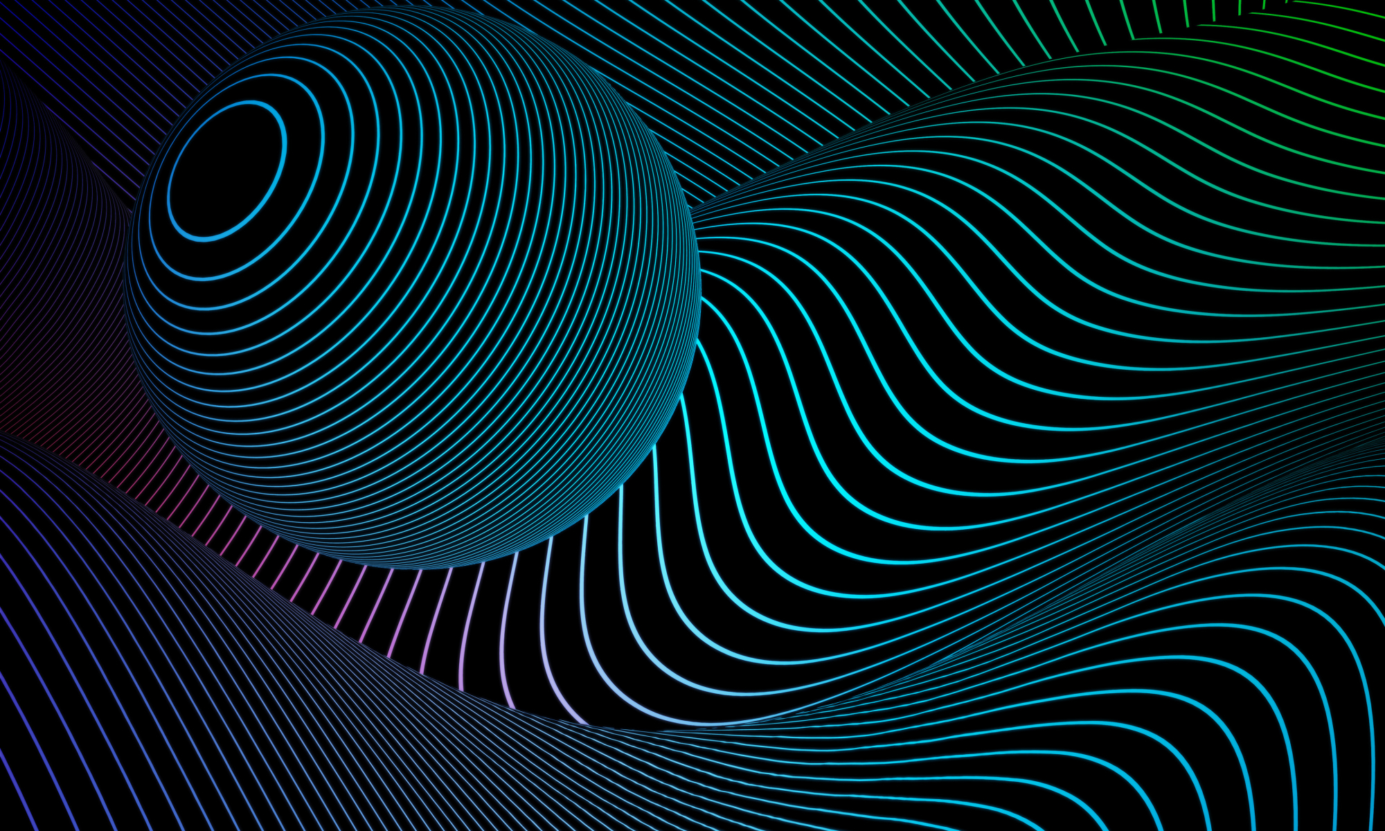 2000x1200 3 Dimensional Sphere 4K 2000x1200 Resolution Wallpaper, HD 3D ...