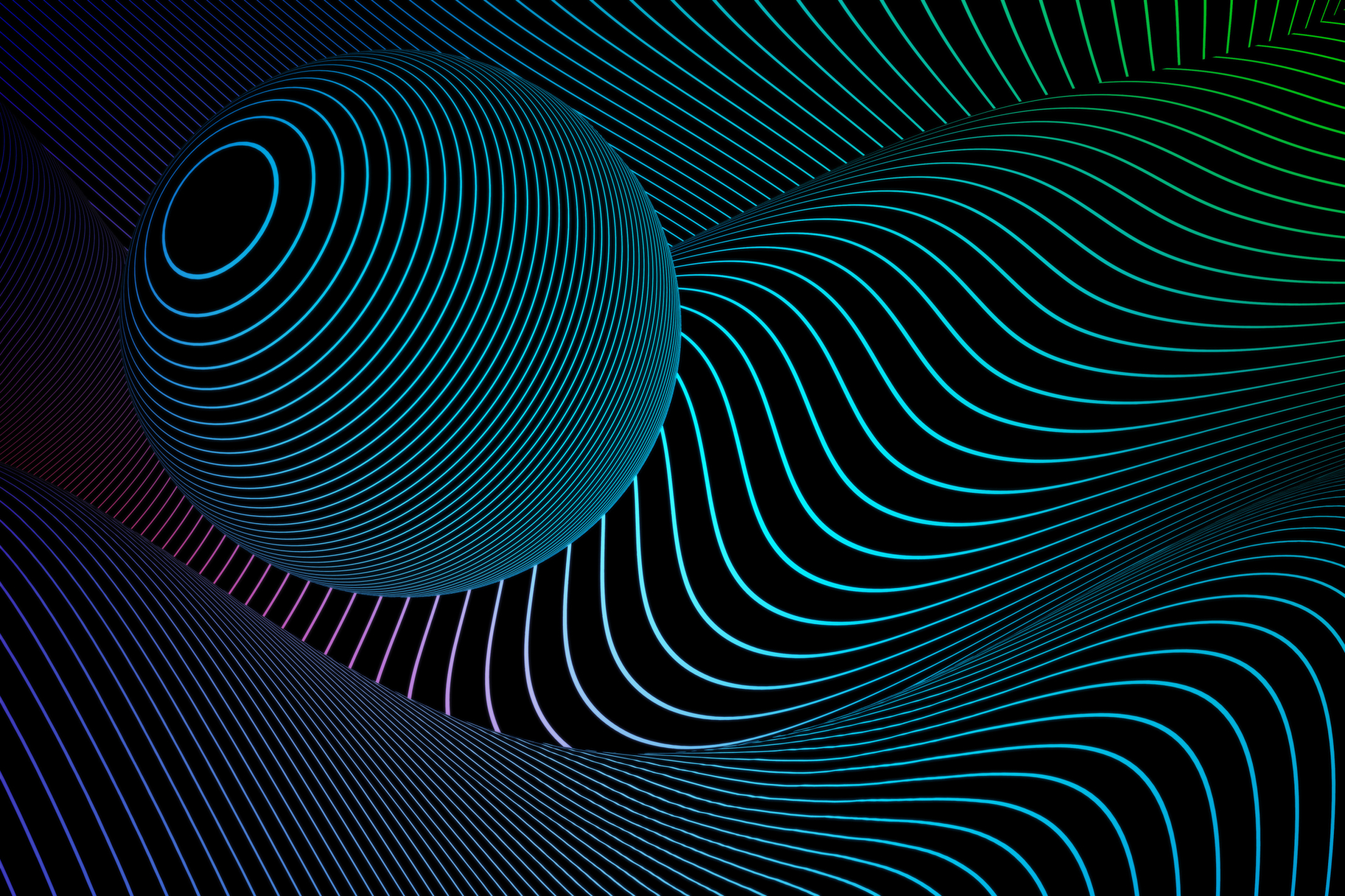 2160x1440 3 Dimensional Sphere 4K 2160x1440 Resolution Wallpaper, HD 3D ...
