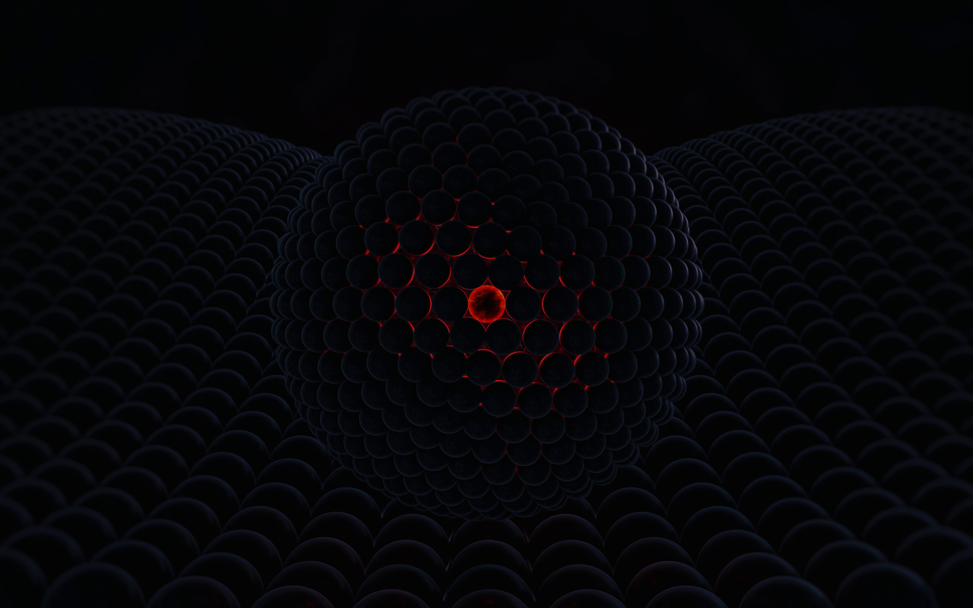 1920x1201 Resolution 3D Glowing Dark Red Orb Art 1920x1201 Resolution ...