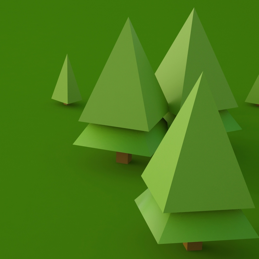 900x900 Resolution 3D Trees Digital Art 900x900 Resolution Wallpaper ...