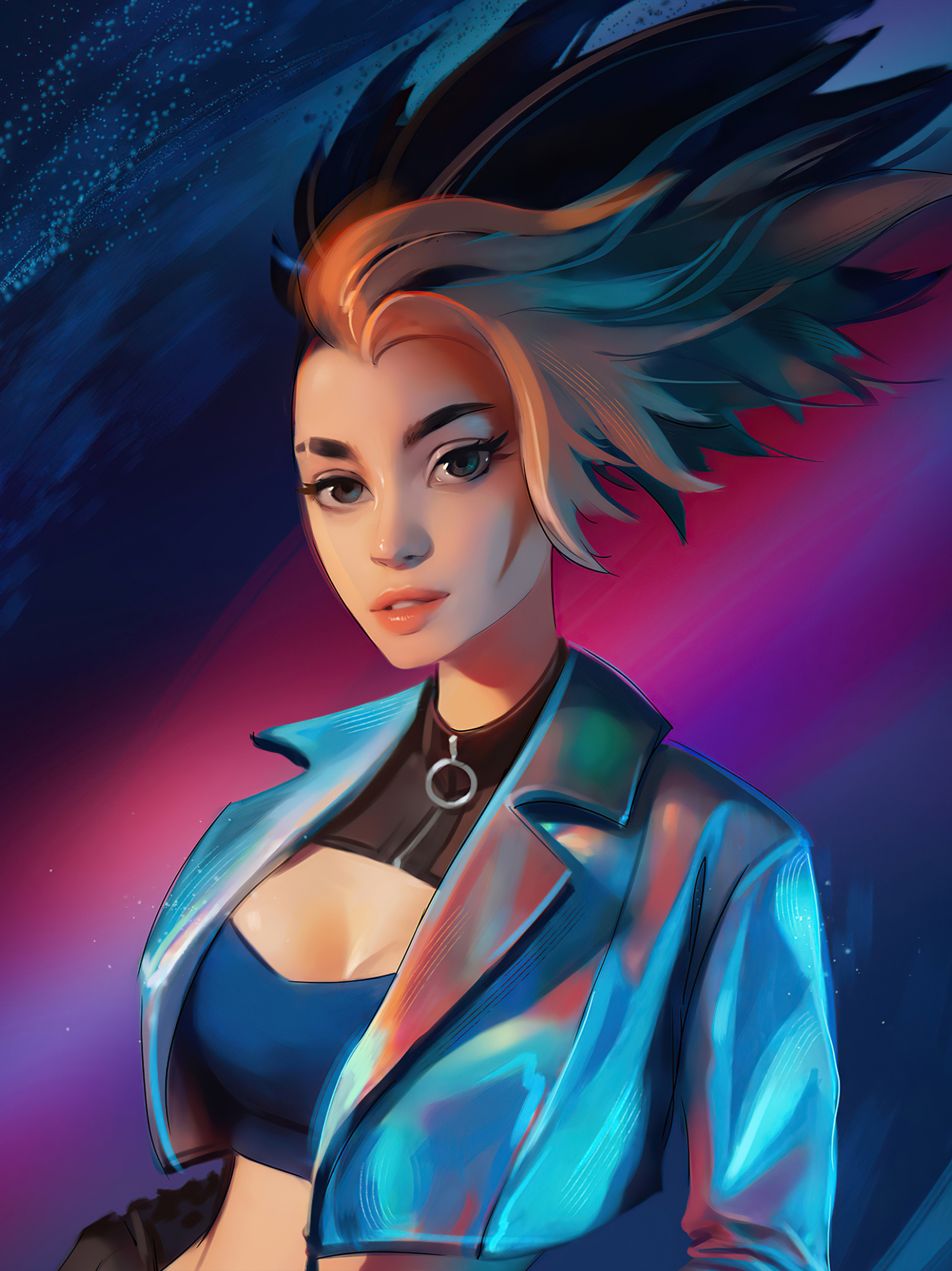 1668x2226 4K Art Akali League Of Legends 1668x2226 Resolution Wallpaper ...