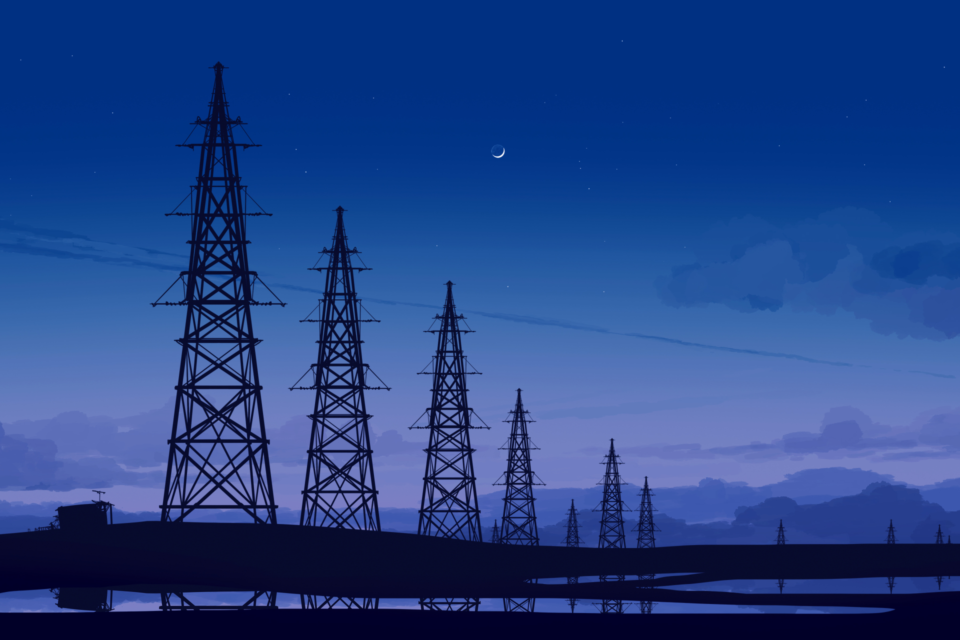 1920x1280 Resolution 4K Artistic Blue Night 1920x1280 Resolution ...