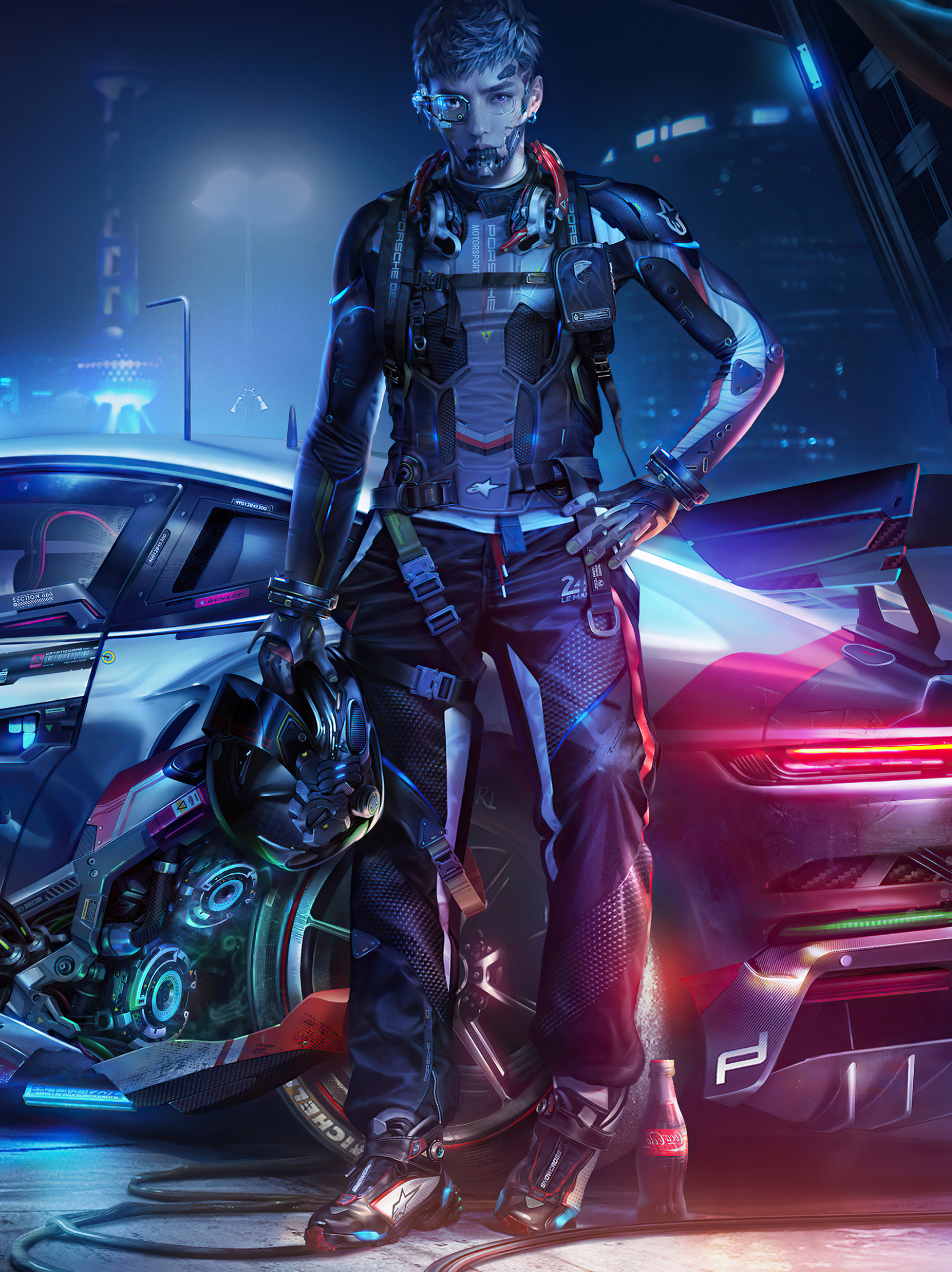 1668x2228 4K Cyborg Hi-Tech Driver 1668x2228 Resolution Wallpaper, HD ...