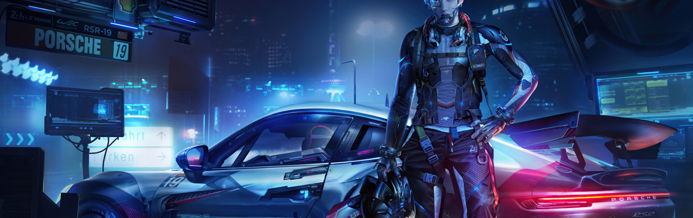 1400x442 Resolution 4K Cyborg Hi-Tech Driver 1400x442 Resolution ...