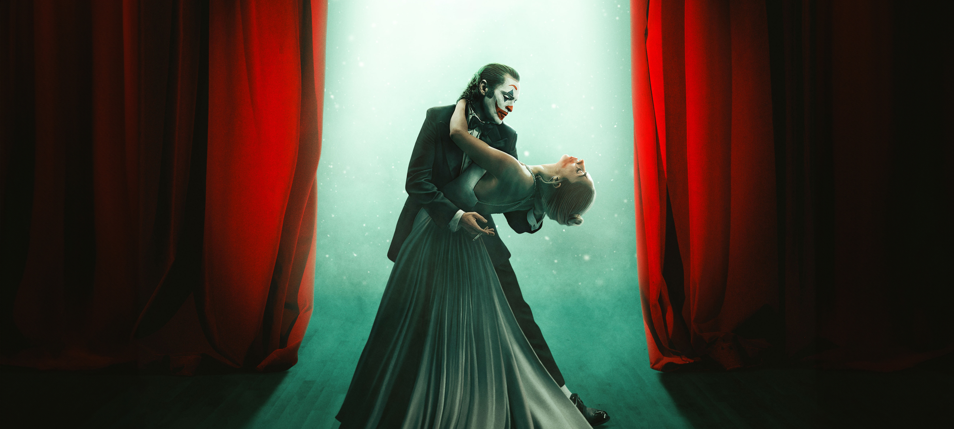 3200x1440 Resolution 4K Joker's Dance with Partner Queen Gaga in Folie ...
