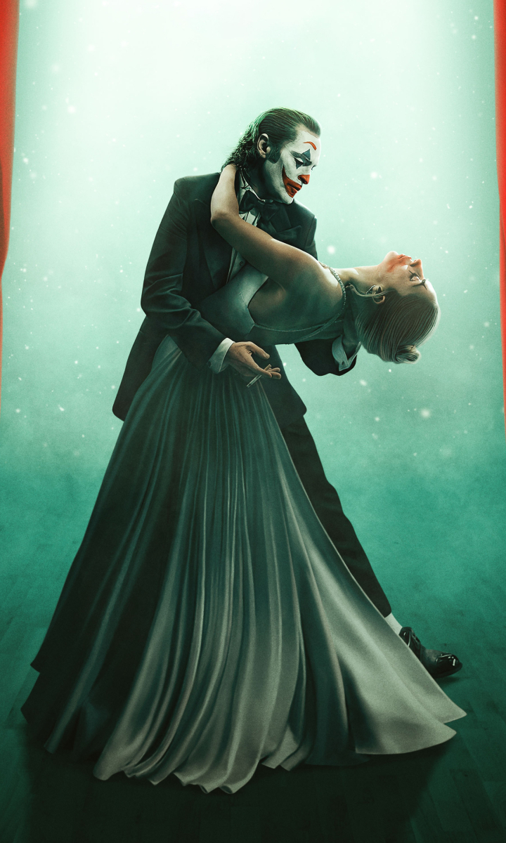 720x1200 Resolution 4K Joker's Dance with Partner Queen Gaga in Folie à ...