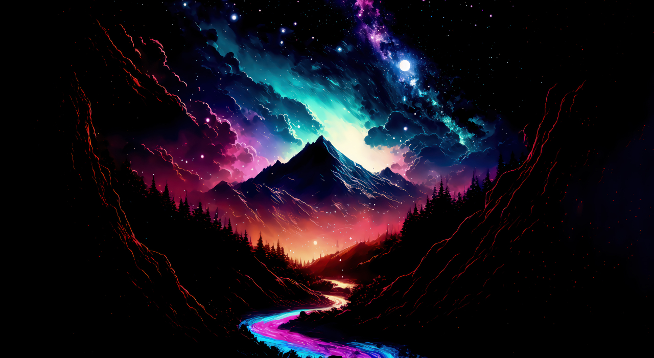1280x700 Resolution 4K Magical Cloudy Mountain 1280x700 Resolution ...