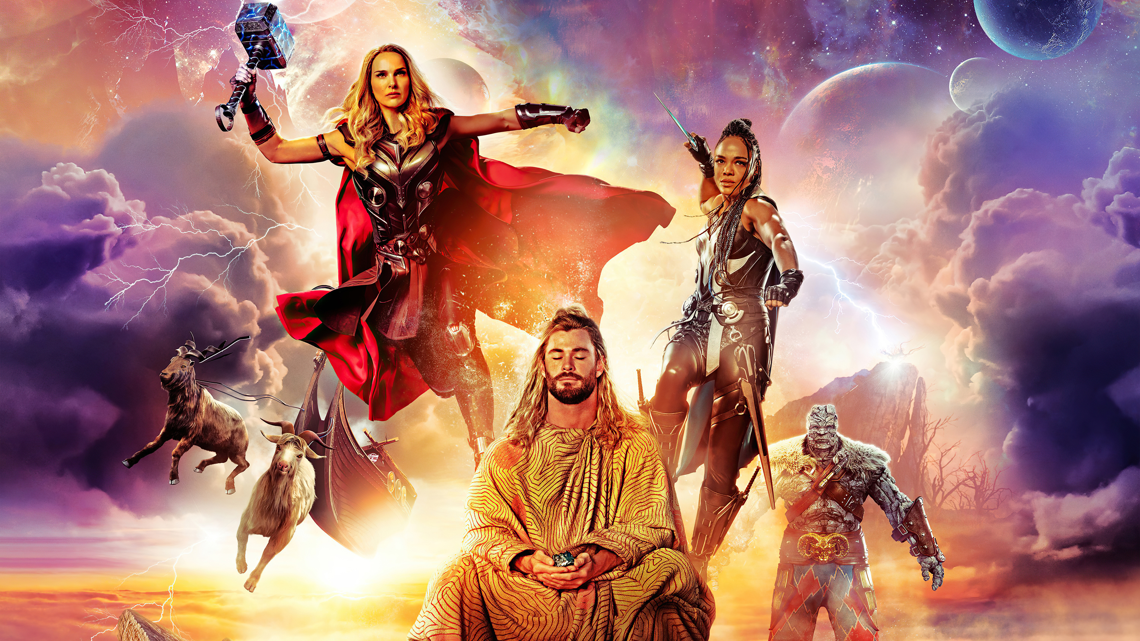 9999x9999 4K Movie Thor Love And Thunder 9999x9999 Resolution Wallpaper ...