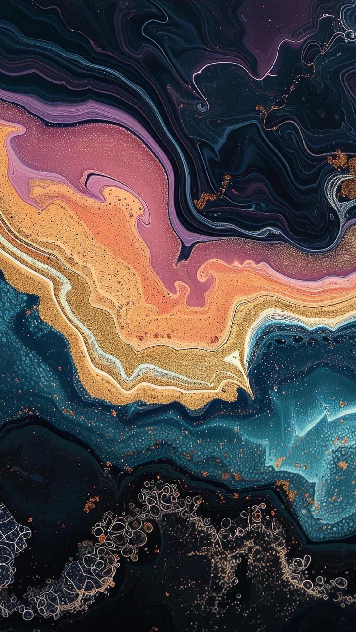 1152x2048 Resolution 4K Multi Color Abstract Layer 1152x2048 Resolution ...