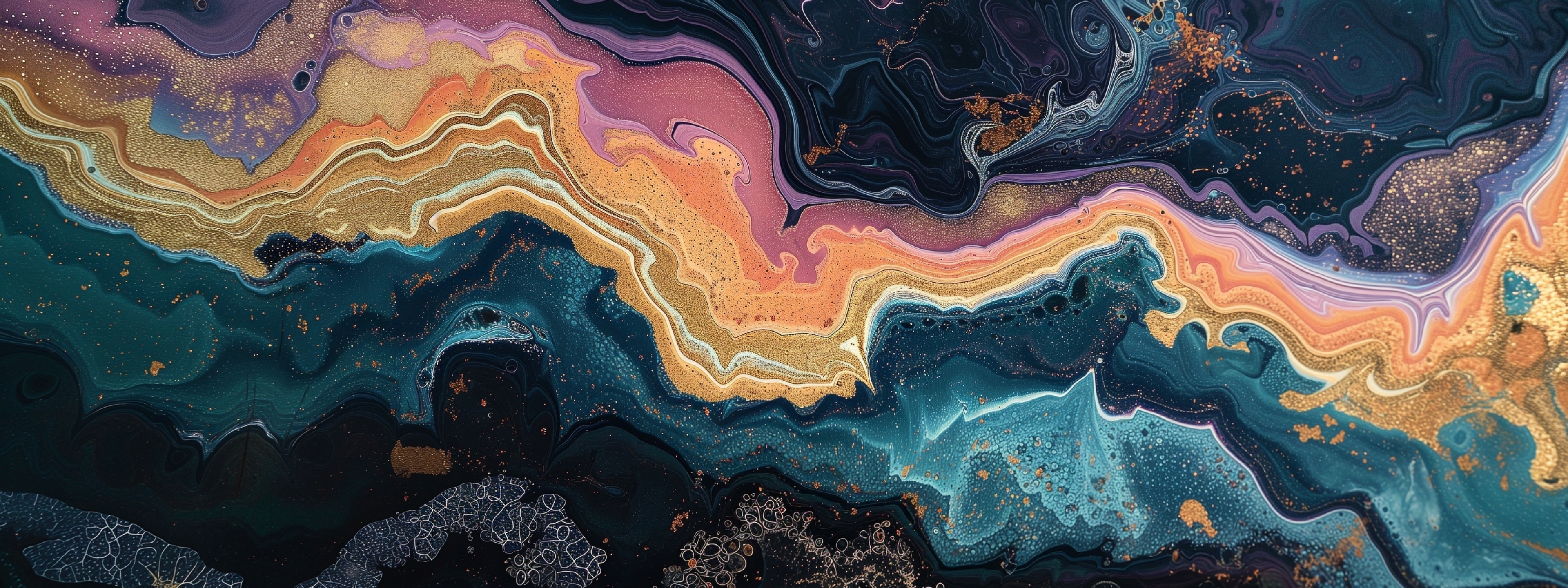 3840x1440 Resolution 4K Multi Color Abstract Layer 3840x1440 Resolution ...