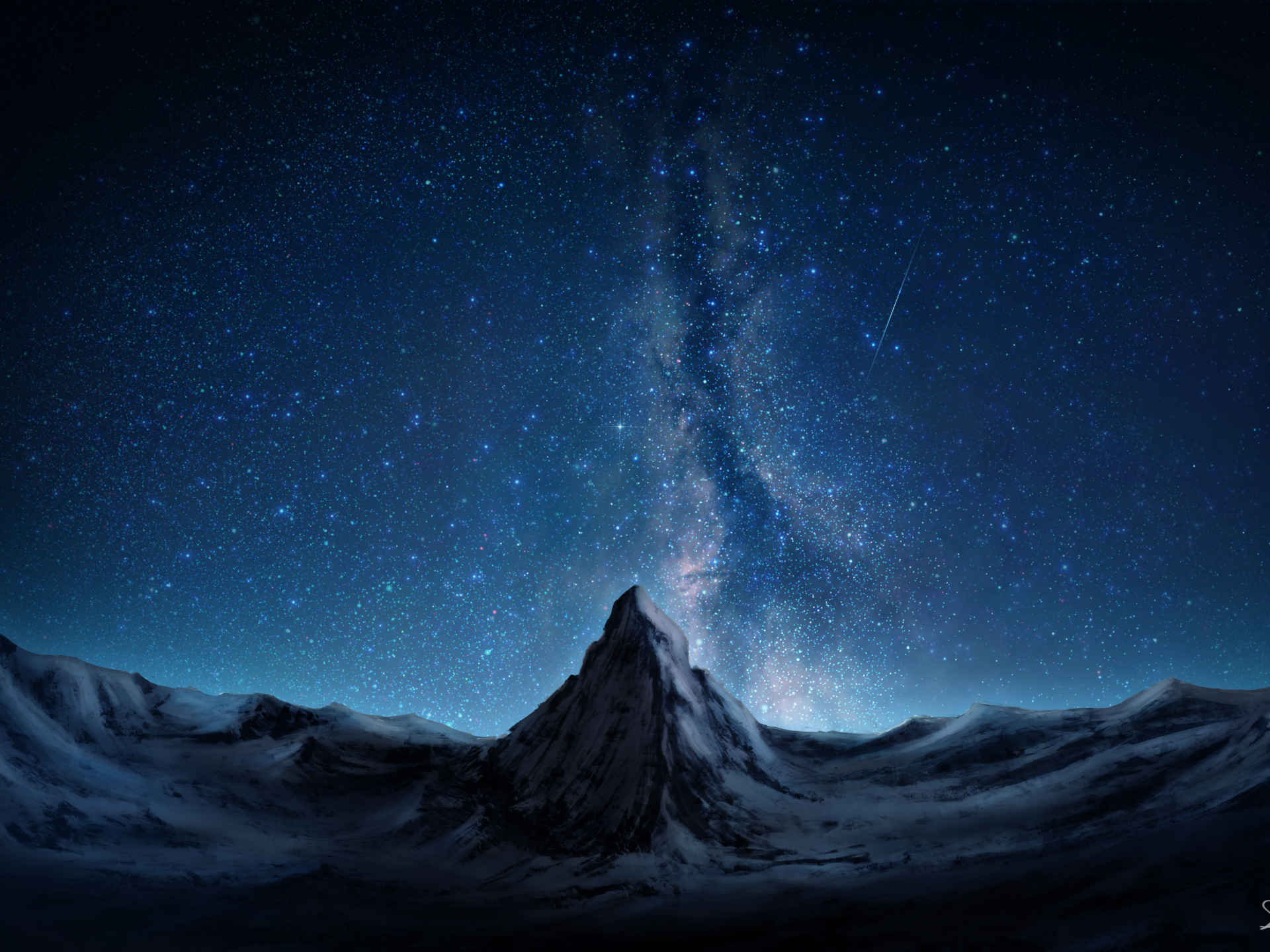 1920x1440 Resolution 4K Night Sky Concept Art 1920x1440 Resolution ...