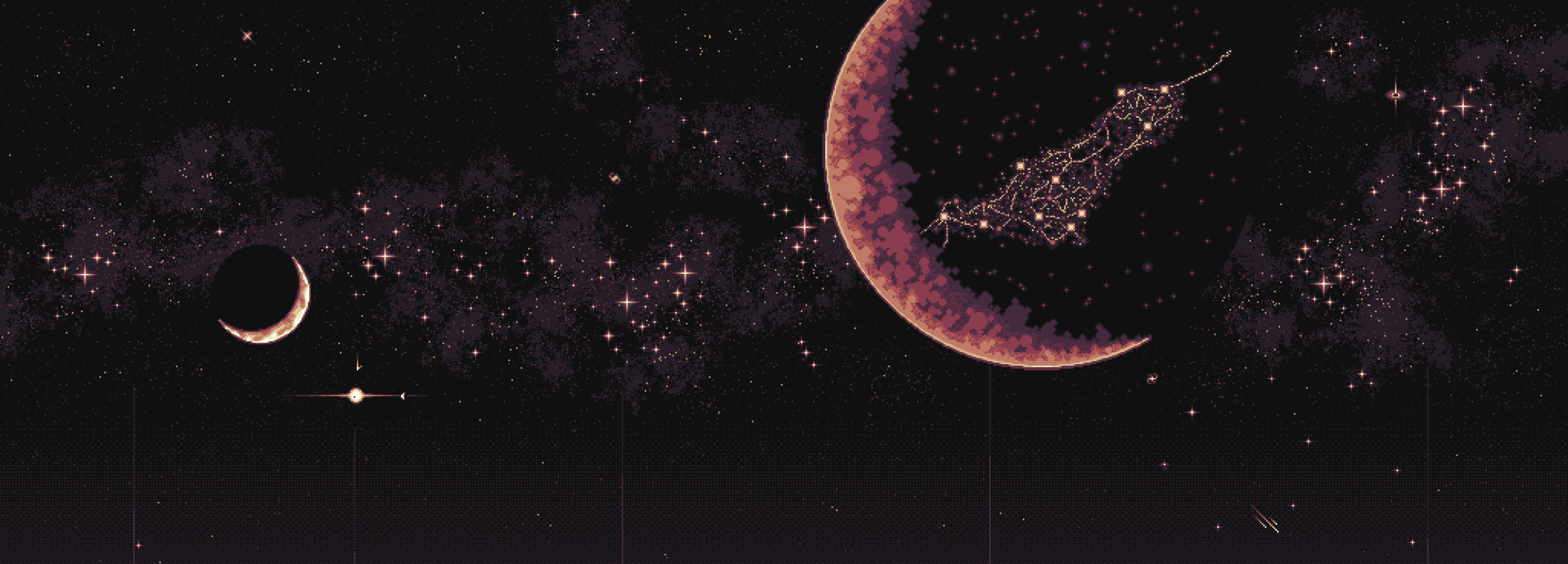 2500x900 4K Planet Pixel Art 2500x900 Resolution Wallpaper, HD Artist ...