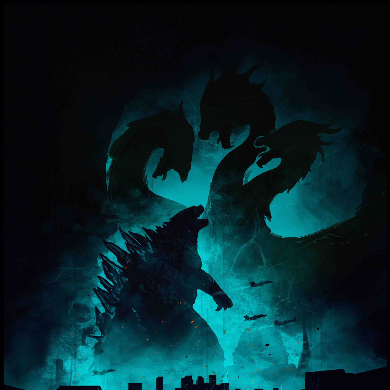 1280x1280 4K Poster Of Godzilla King of the Monsters 1280x1280 ...