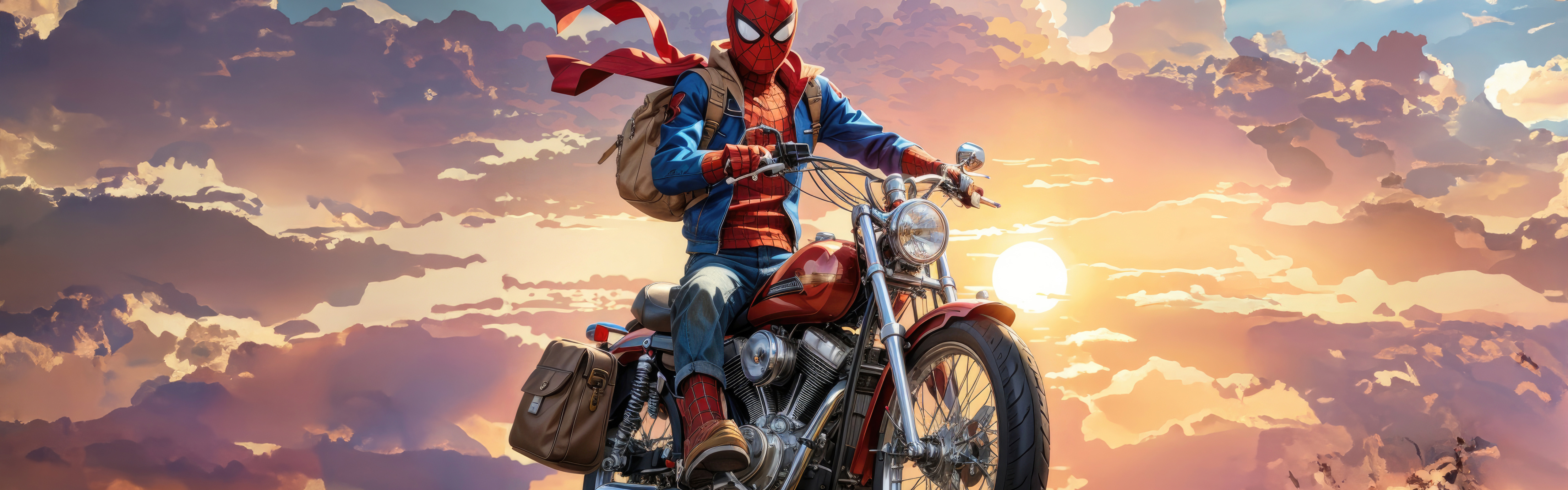 5120x1600 Resolution 4K Spider Man Bike Adventure 5120x1600 Resolution ...