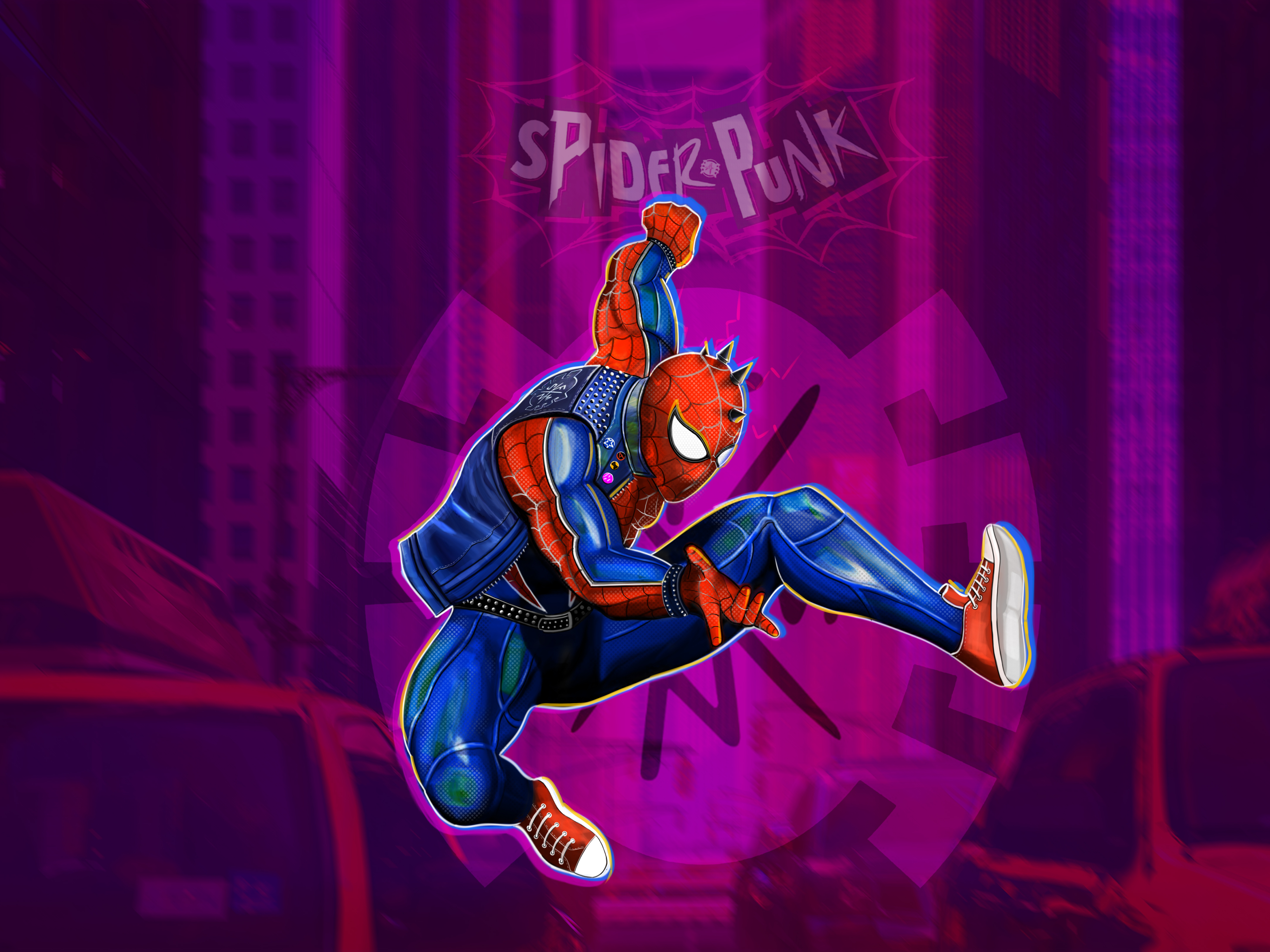 4000x3000 Resolution 4K Spider Punk Spider-Verse Digital Art 4000x3000 ...