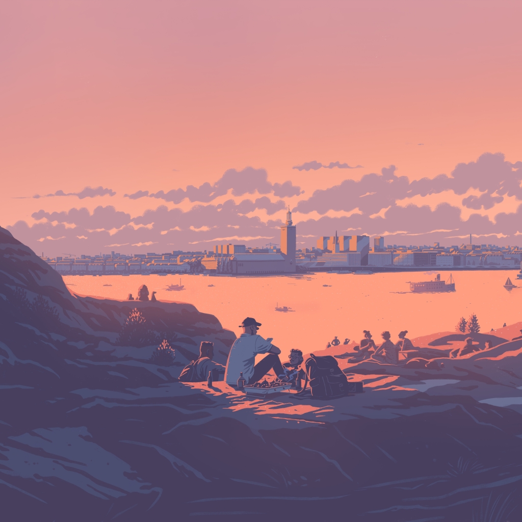 1024x1024 8K Stockholm Digital Alone Art 1024x1024 Resolution Wallpaper ...