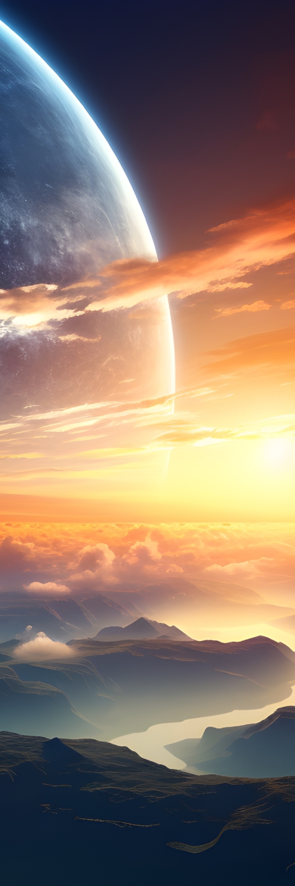 1000x3000 Resolution A New Planet 4K Sunrise 1000x3000 Resolution ...