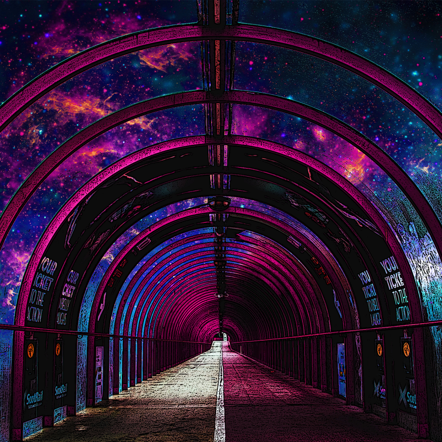 900x900 Resolution A Space Tunnel 900x900 Resolution Wallpaper ...