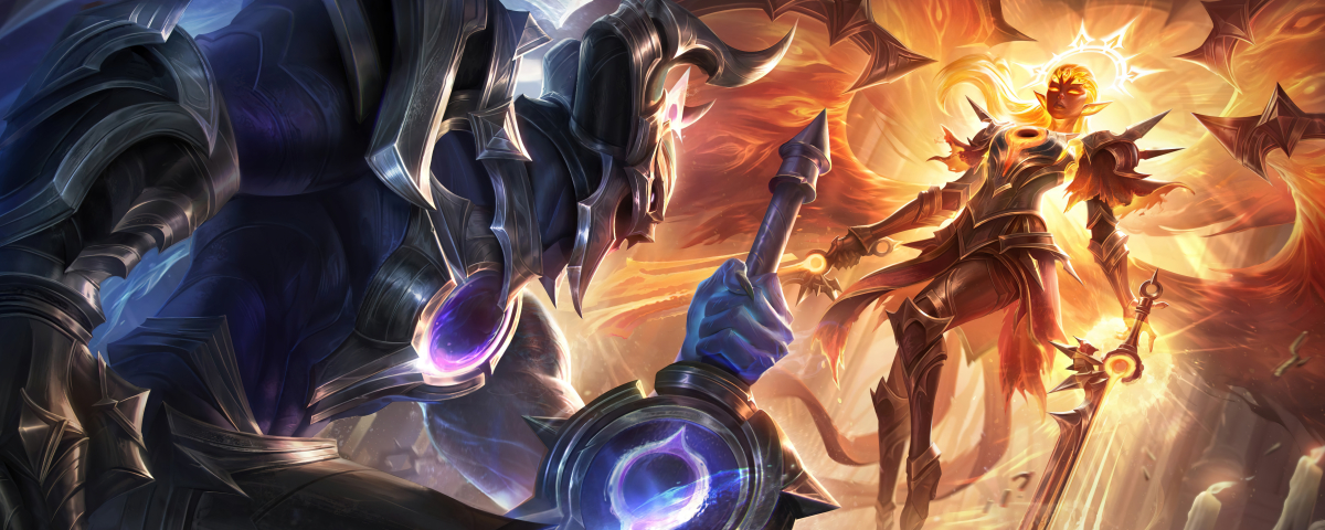 1200x480 Resolution Aatrox and Kayle League of Legends 8K 1200x480 ...