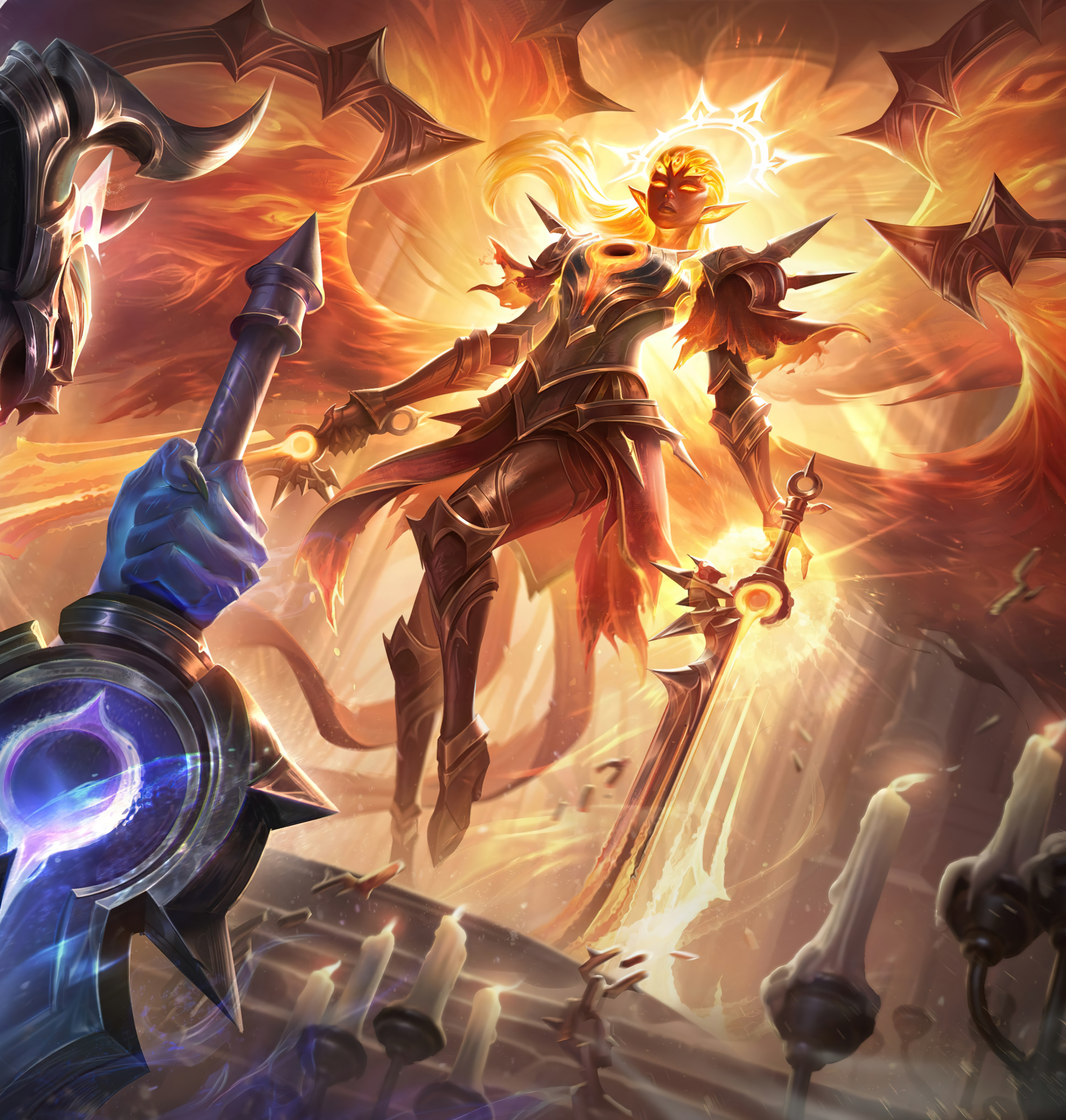 1980x2080 Aatrox and Kayle League of Legends 8K 1980x2080 Resolution ...