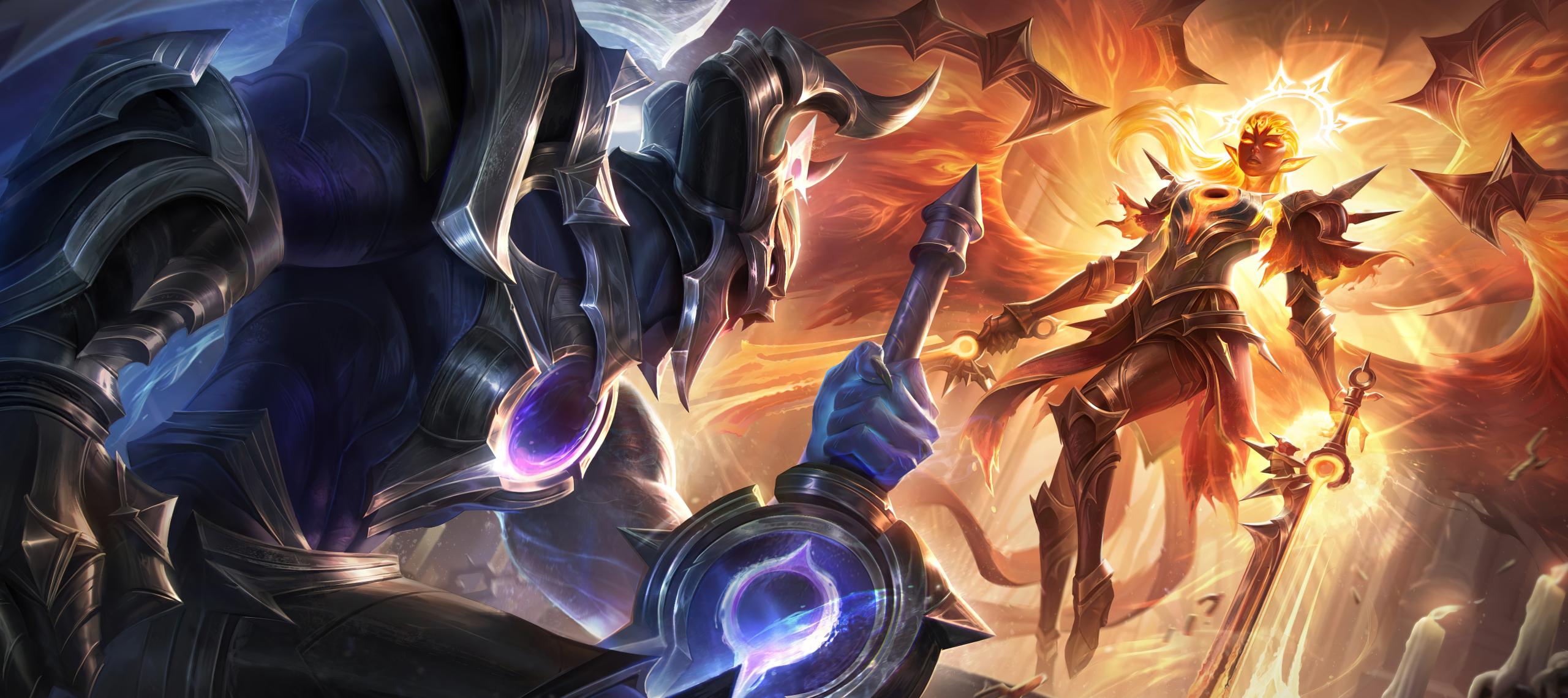2560x1140 Resolution Aatrox and Kayle League of Legends 8K 2560x1140 ...