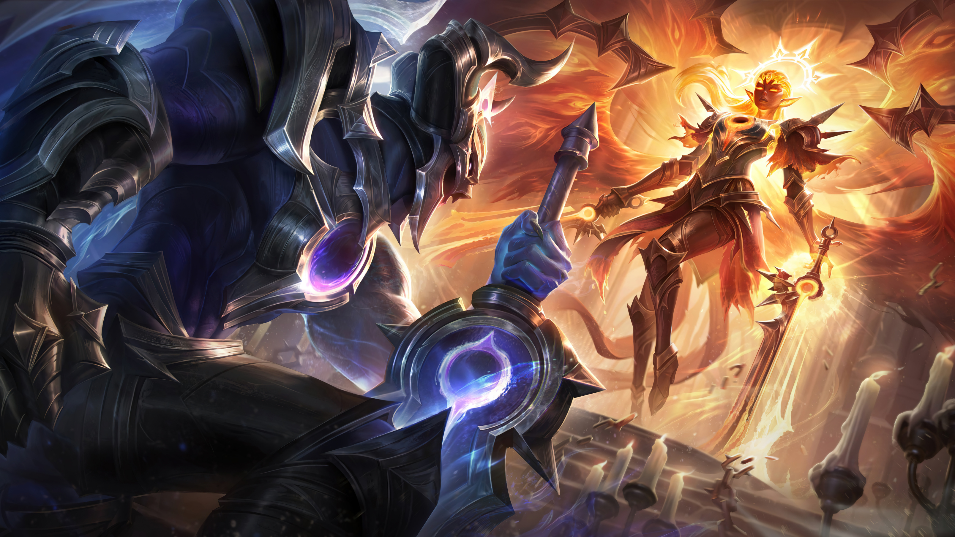 3215x1809 Resolution Aatrox and Kayle League of Legends 8K 3215x1809 ...