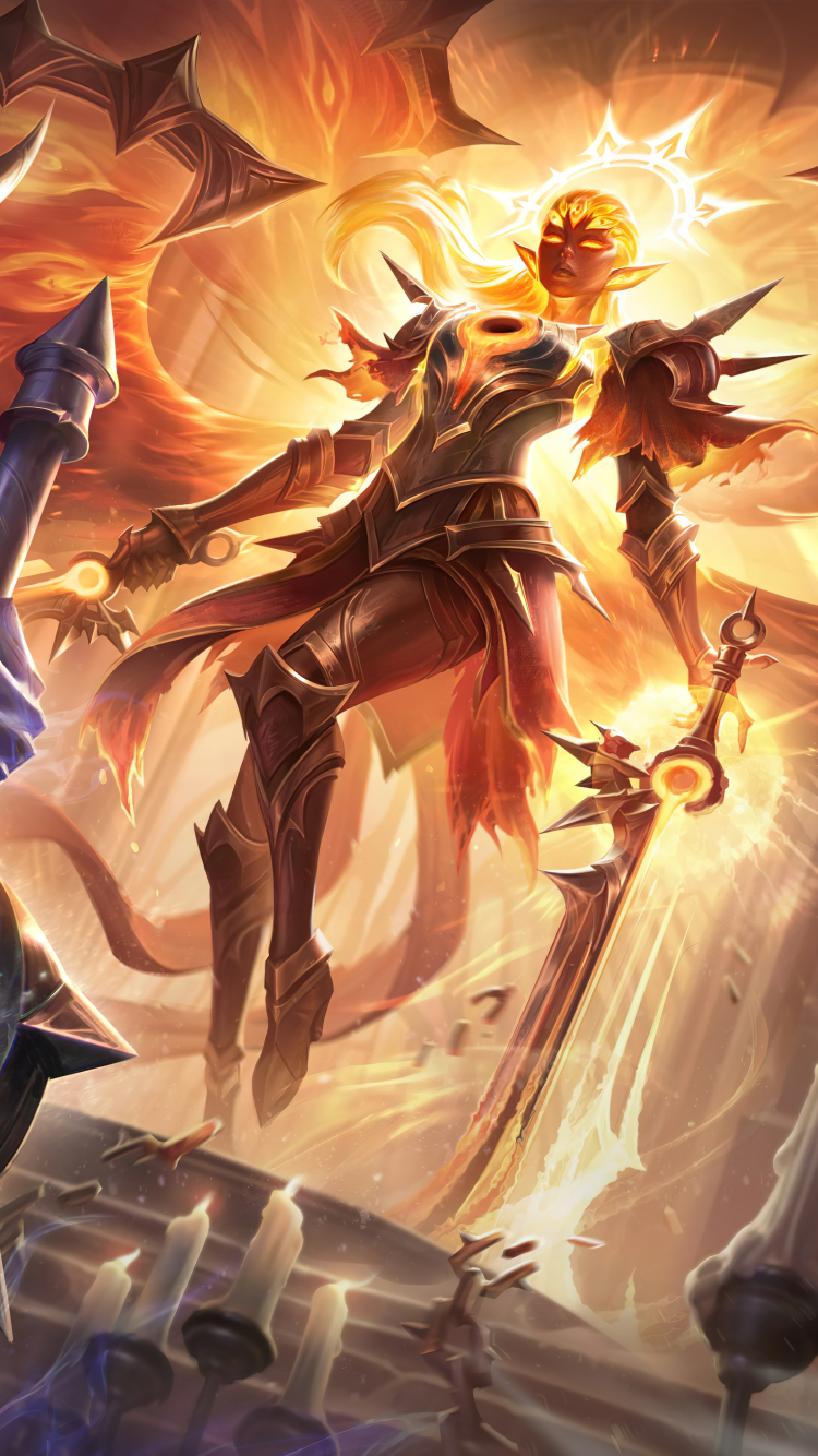 750x1334 Resolution Aatrox and Kayle League of Legends 8K iPhone 6 ...