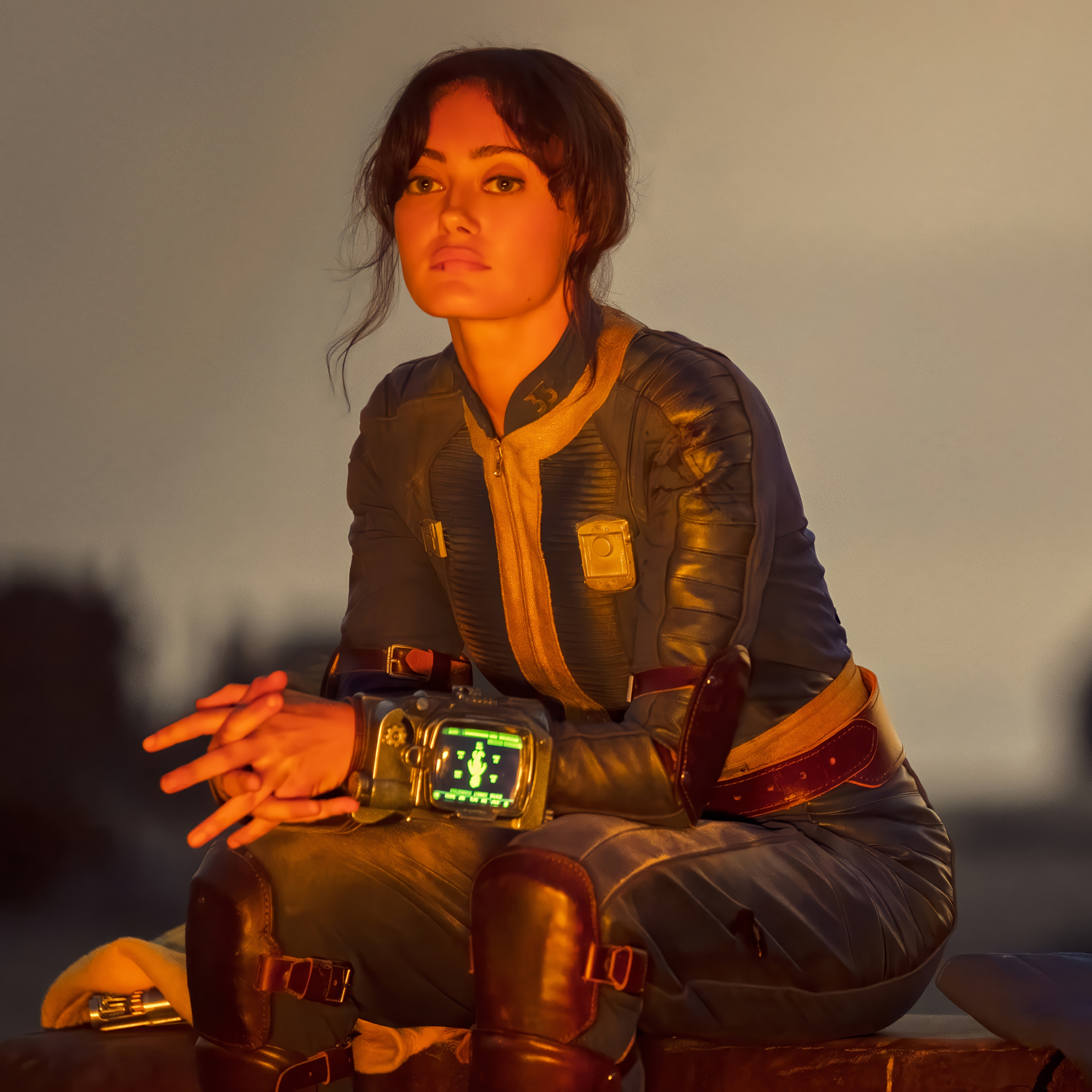 3088x3088 Resolution Actress Ella Purnell 4K Fallout 3088x3088 ...