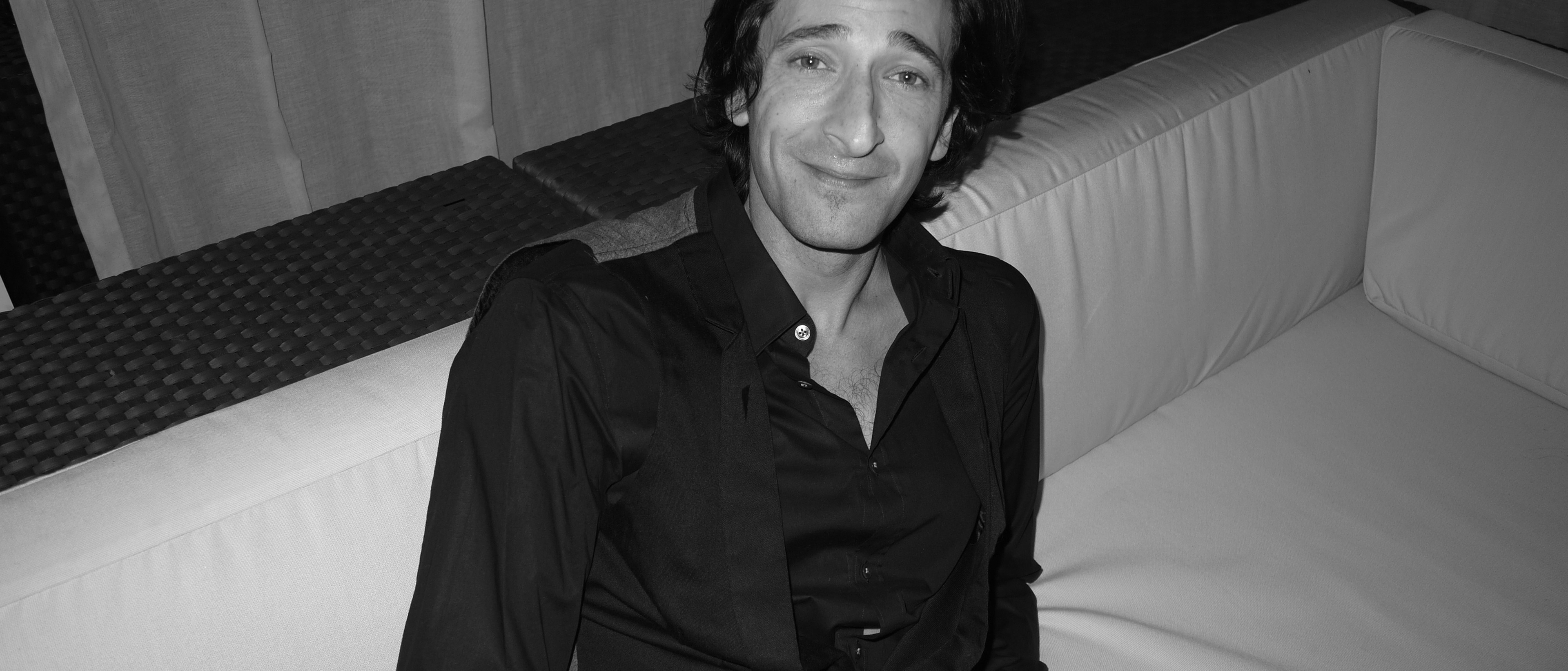 3840x1644 Resolution Adrien Brody Black And White Wallpapers 3840x1644 ...