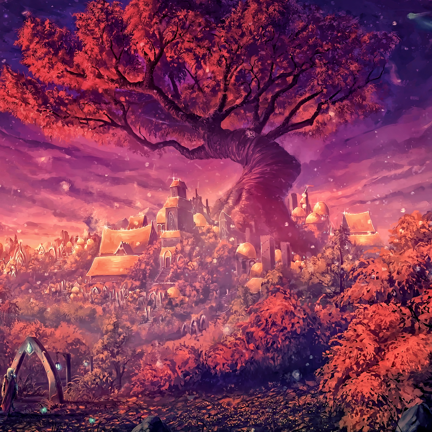 1440x1440 Resolution Adventure Fantasy City HD Art 1440x1440 Resolution ...