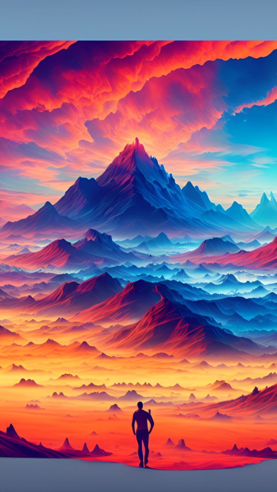 1082x1920 Resolution Adventure in New Colorful Planet HD AI Art ...