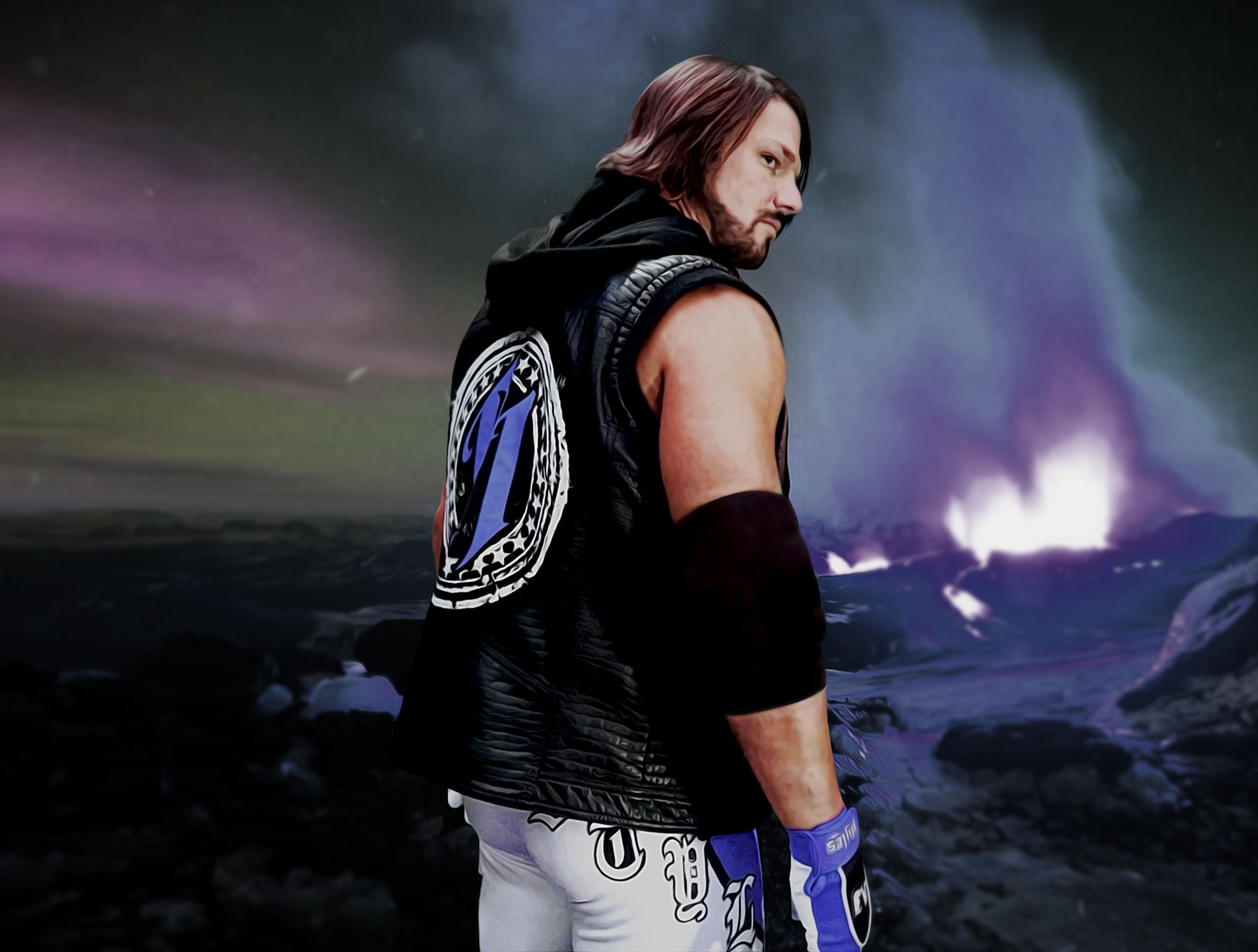 3840x2906 Resolution AJ Styles Portrait Photoshoot 3840x2906 Resolution ...