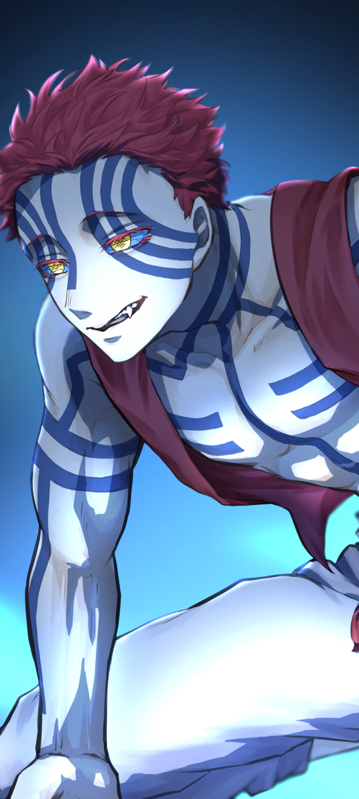 1220x2712 Resolution Akaza Demon Slayer Art 1220x2712 Resolution ...