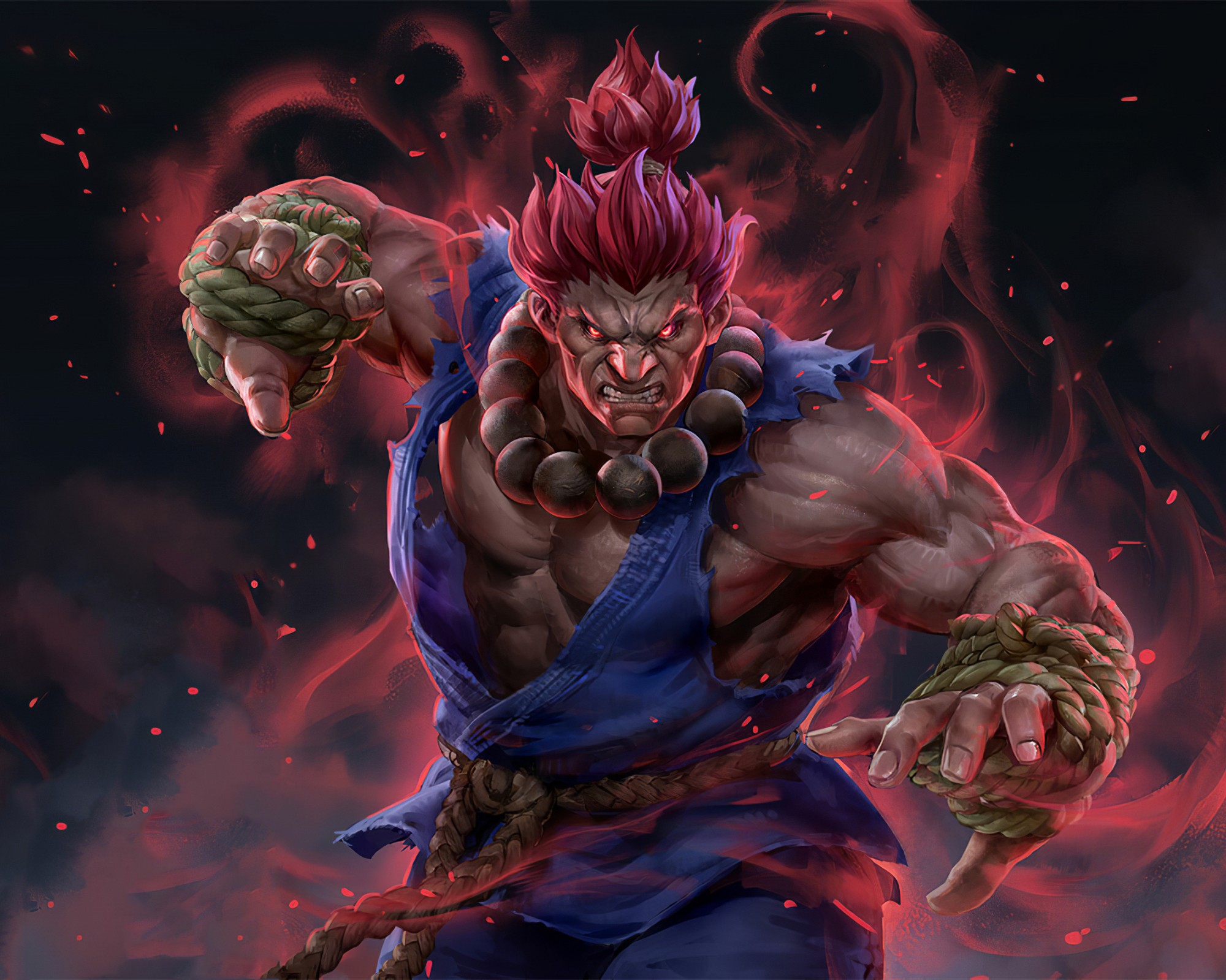 2000x1599 Resolution Akuma Artwork Street Fighter 2000x1599 Resolution ...