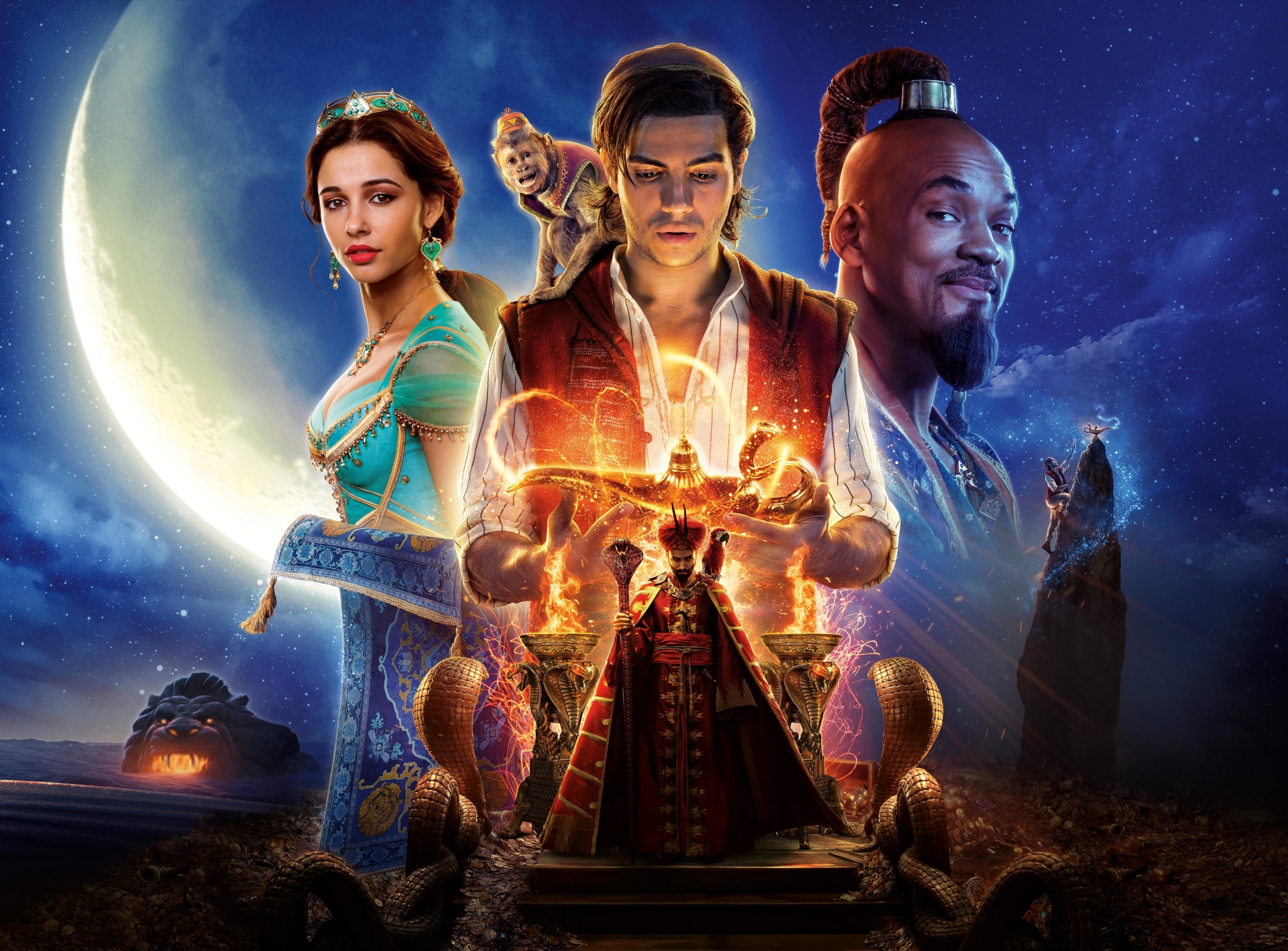 2048x1512 Aladdin 2019 Movie Banner 8K 2048x1512 Resolution Wallpaper ...