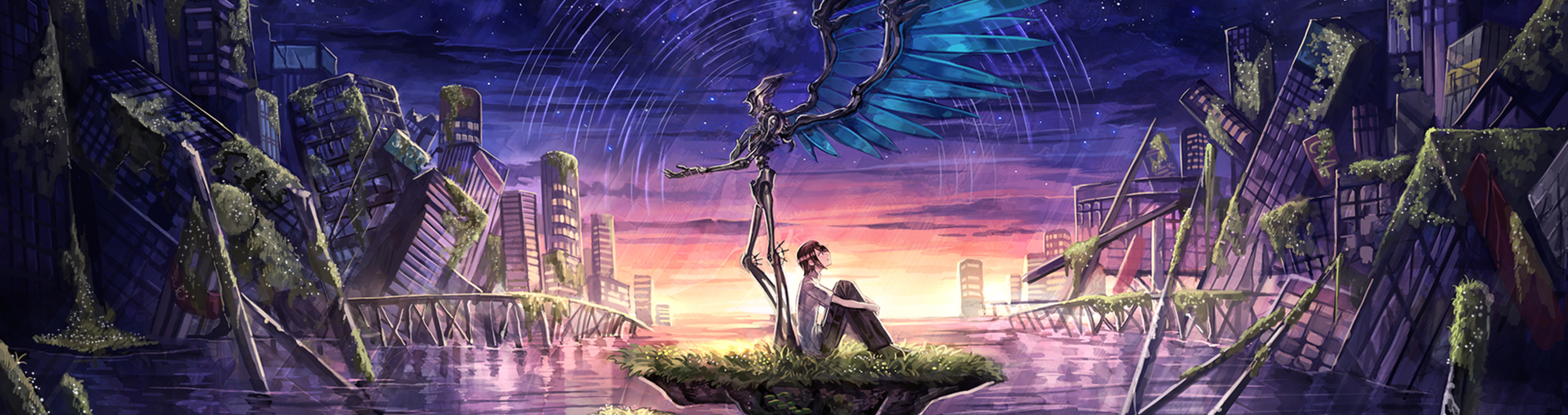 4080x1080 Resolution Alone After Post Apocalyptic HD 2022 Art 4080x1080 ...