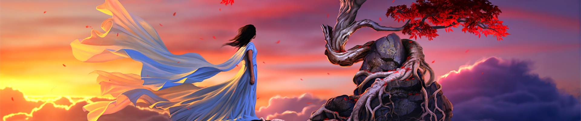 1920x400 Resolution Alone Girl HD Cool Fantasy World 1920x400 ...