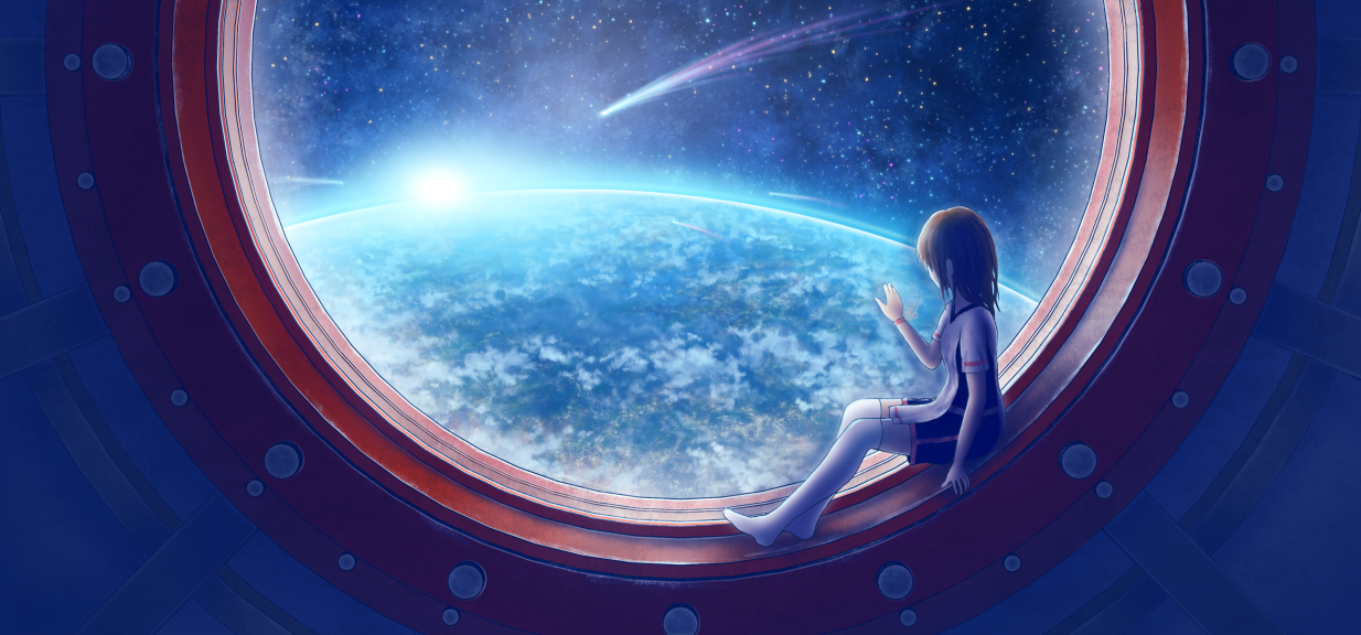 1234x576 Resolution Alone in Space HD Digital Art 1234x576 Resolution ...