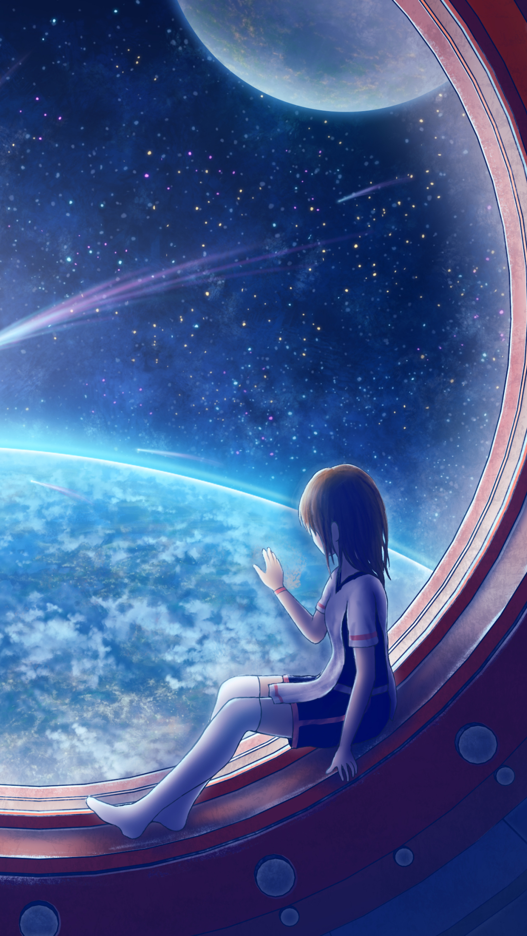1081x1920 Resolution Alone in Space HD Digital Art 1081x1920 Resolution ...
