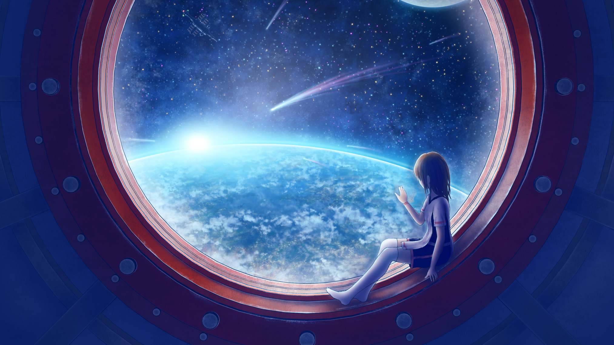 2026x1139 Resolution Alone in Space HD Digital Art 2026x1139 Resolution ...