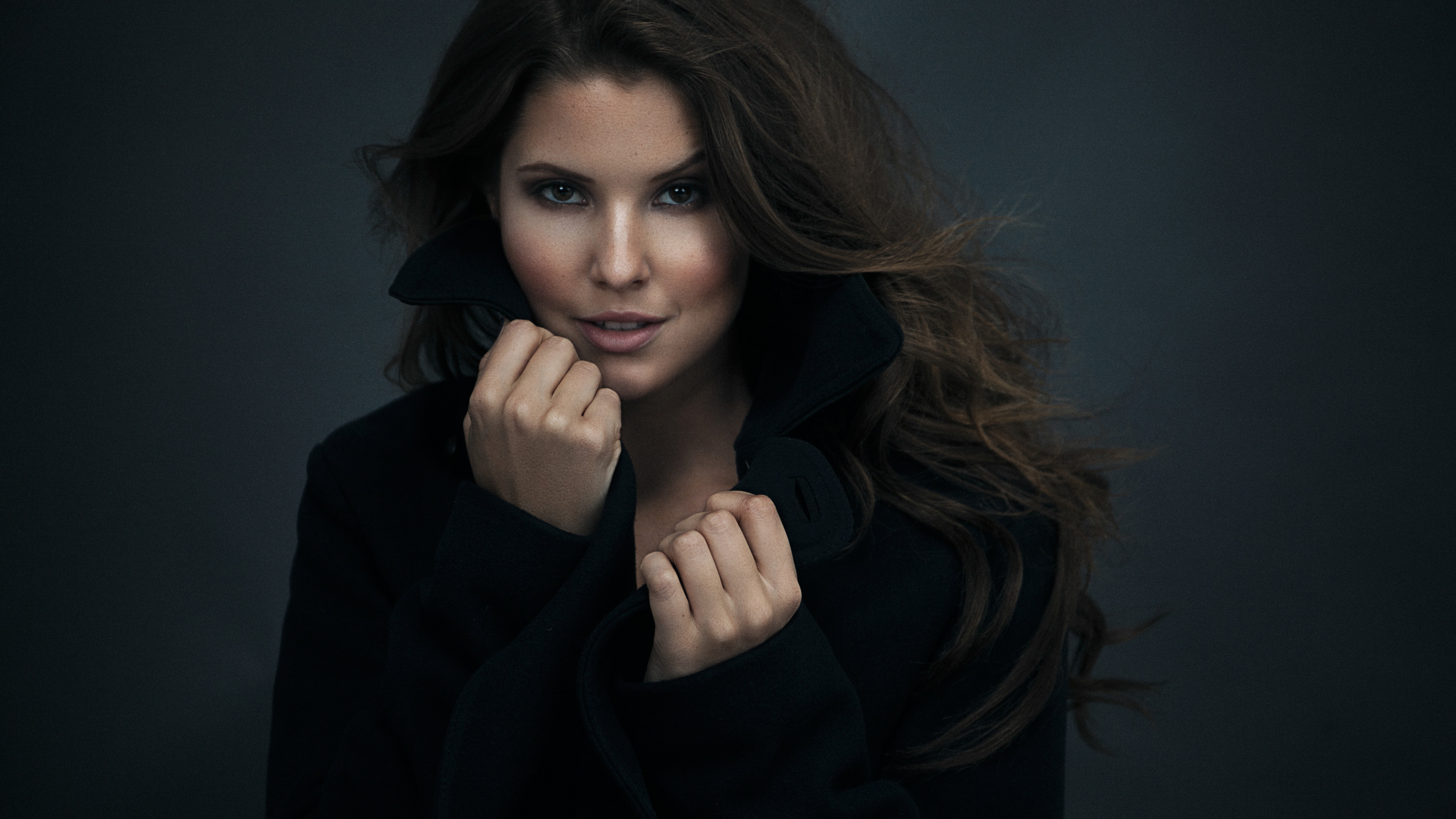 3840x2161 Amanda Cerny In Black 3840x2161 Resolution Wallpaper, HD ...