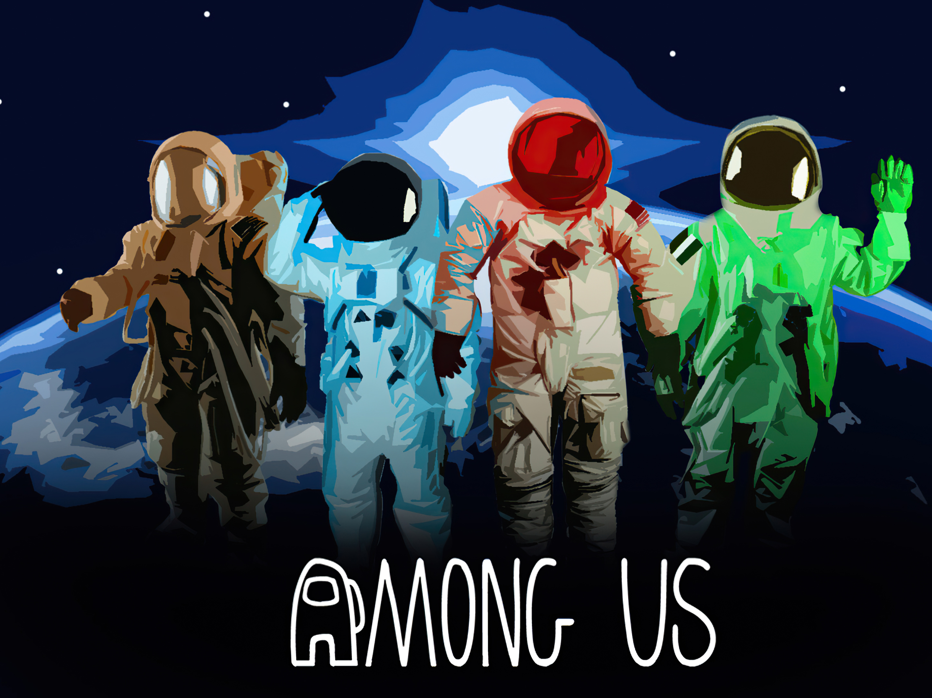 3180x2383 Resolution Among Us x Fall Guys 3180x2383 Resolution ...