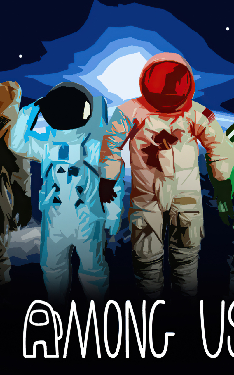 802x1282 Resolution Among Us x Fall Guys 802x1282 Resolution Wallpaper ...