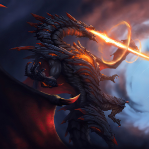 300x300 Resolution Angry Dragon 4K Art 300x300 Resolution Wallpaper ...