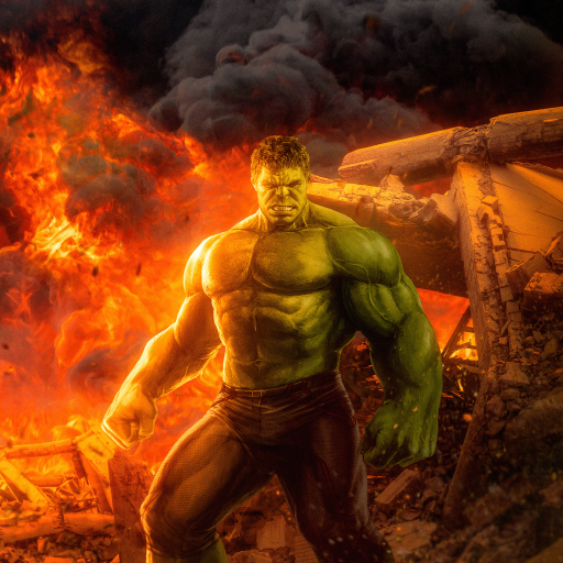 512x512 Resolution Angry Hulk Marvel Comic 512x512 Resolution Wallpaper ...