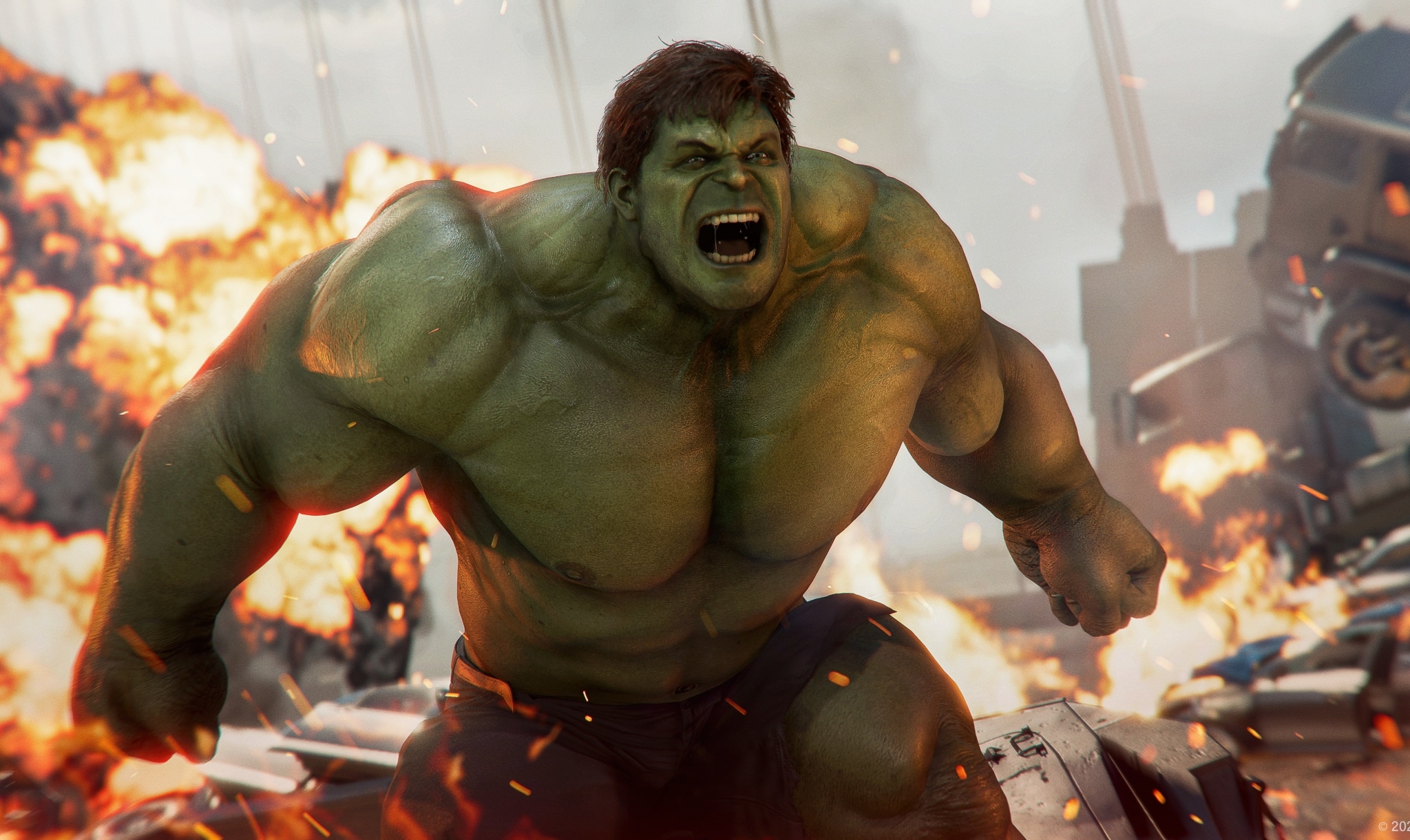 2048x1220 Angry Hulk Marvel's Avengers 4K 2048x1220 Resolution ...